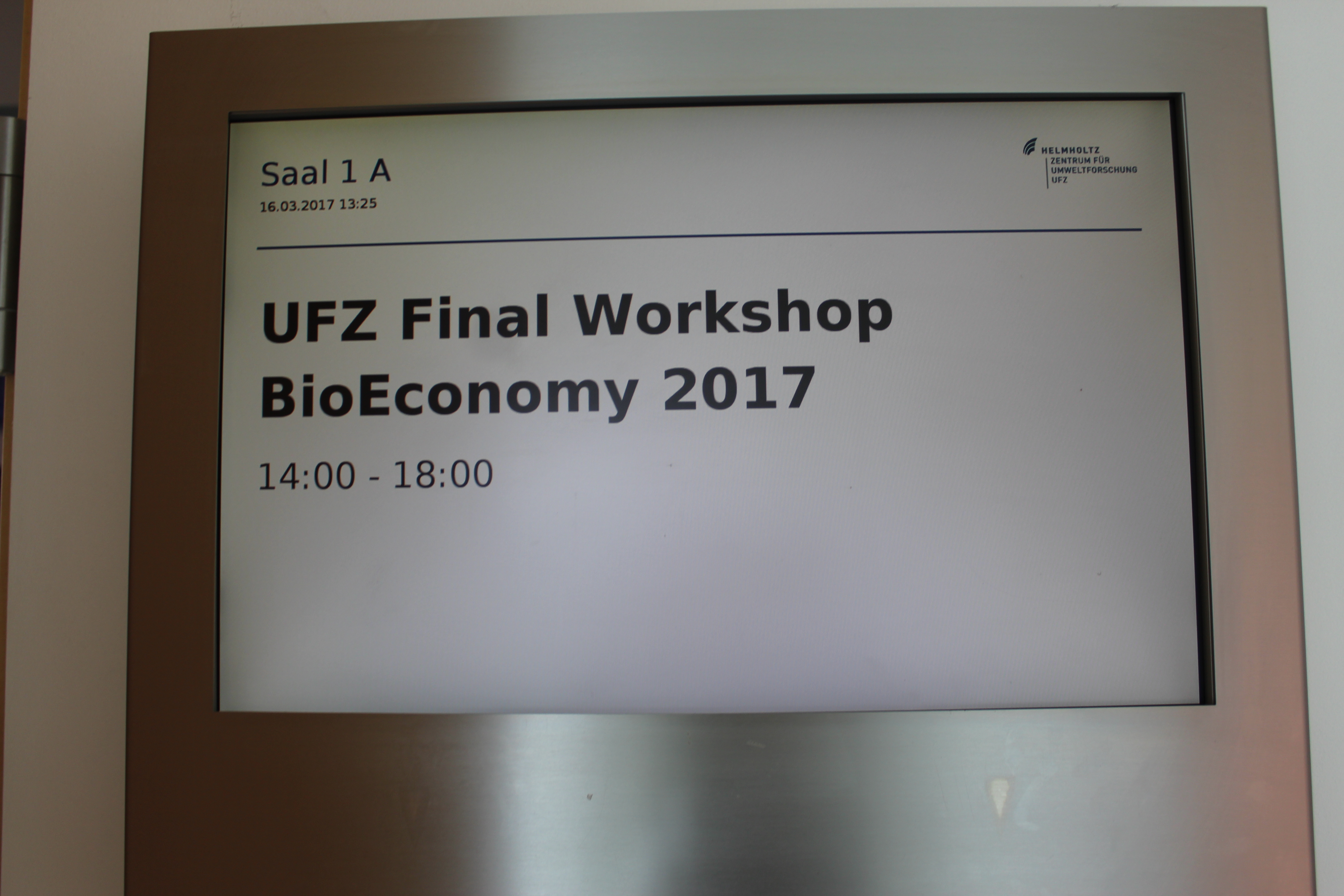 UFZ Final Workshop Bioeconomy - Helmholtz-Centre for Environmental Research